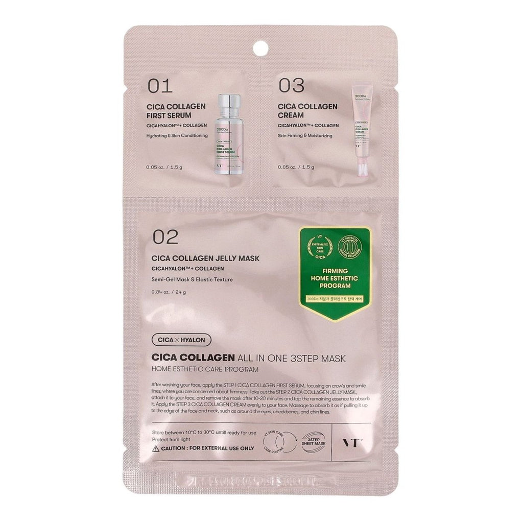 VT Cica Collagen All-In-One 3-Step Mask (1pc) | Kiyoko