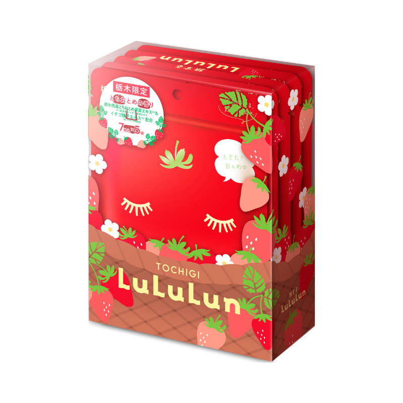 LULULUN Strawberry Face Mask - Tochigi Limited Release | Kiyoko